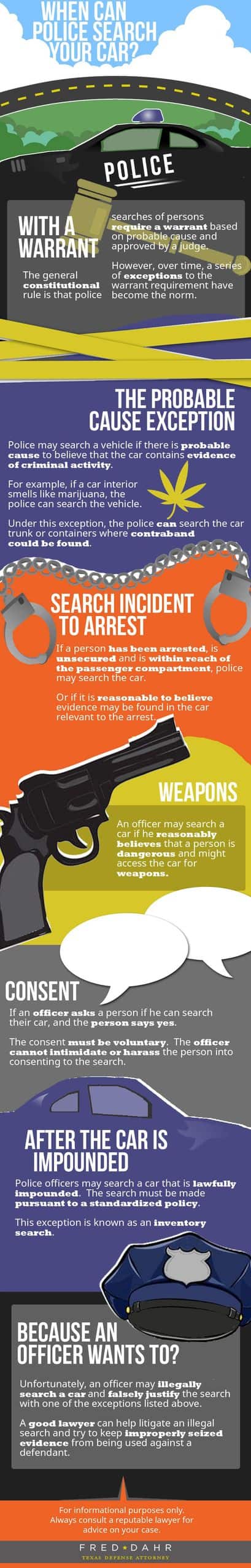 When Can the Police Search Your Car? - Houston Criminal Lawyers